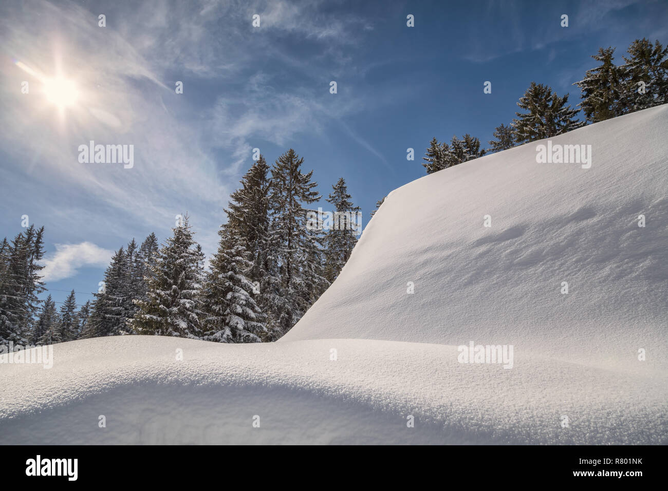 snowfall on roof top Stock Photo - Alamy