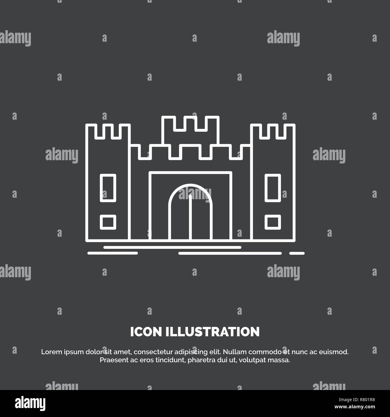 Defensive military fortification Stock Vector Images - Alamy