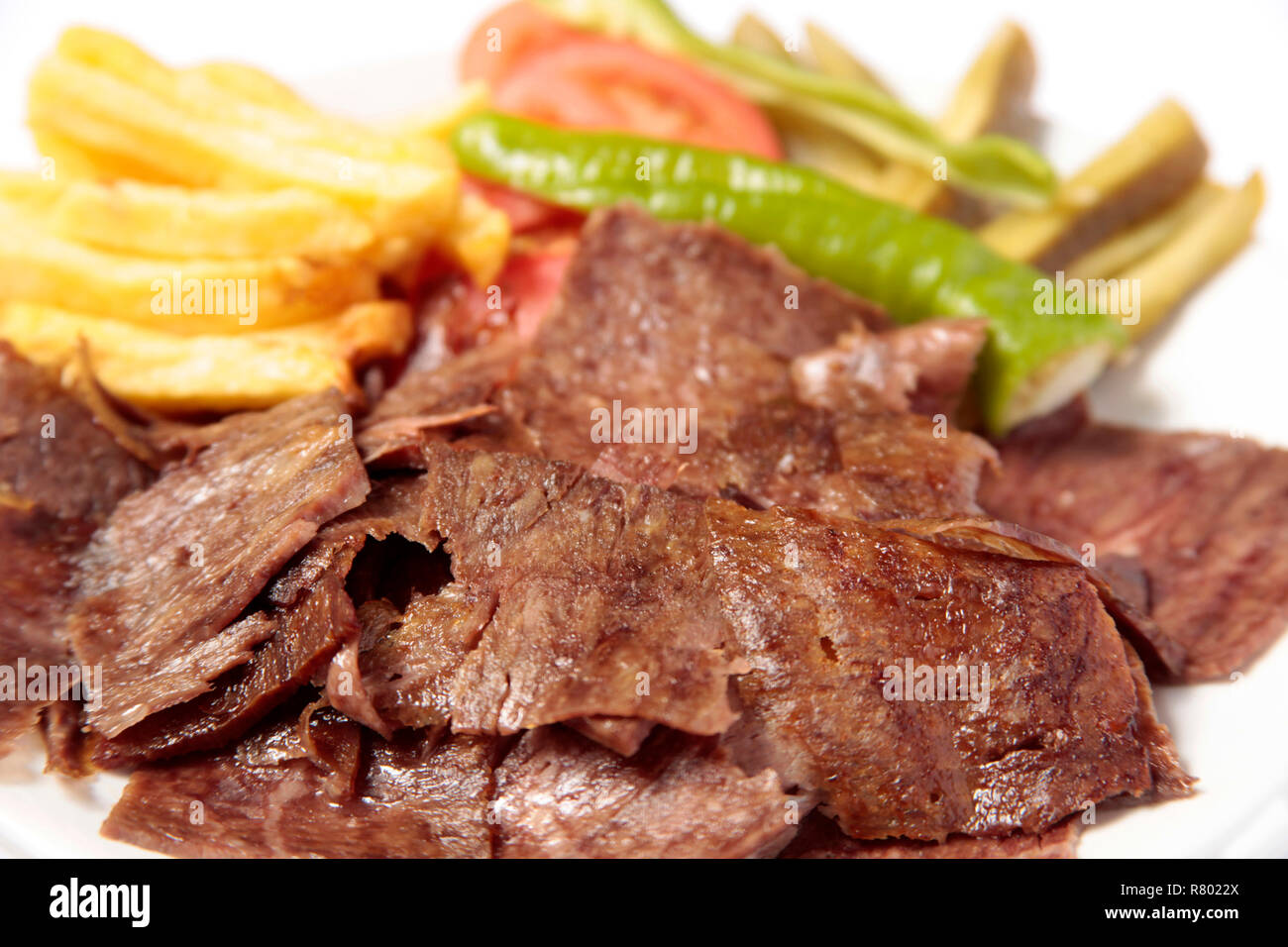 Turkish Food Kebab Plate Stock Photo - Alamy