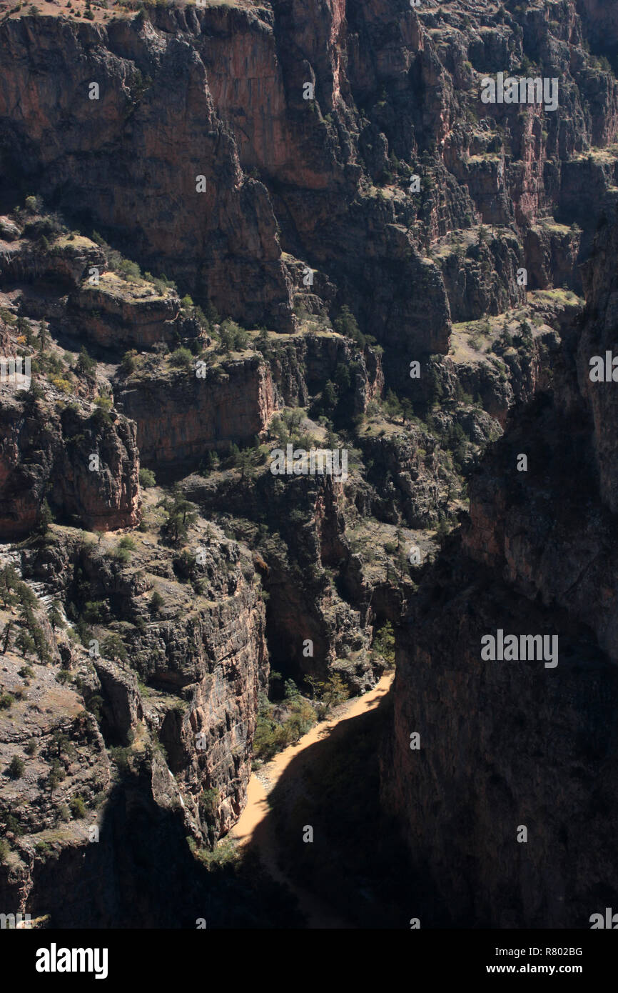 Rocky and deep canyon Stock Photo - Alamy