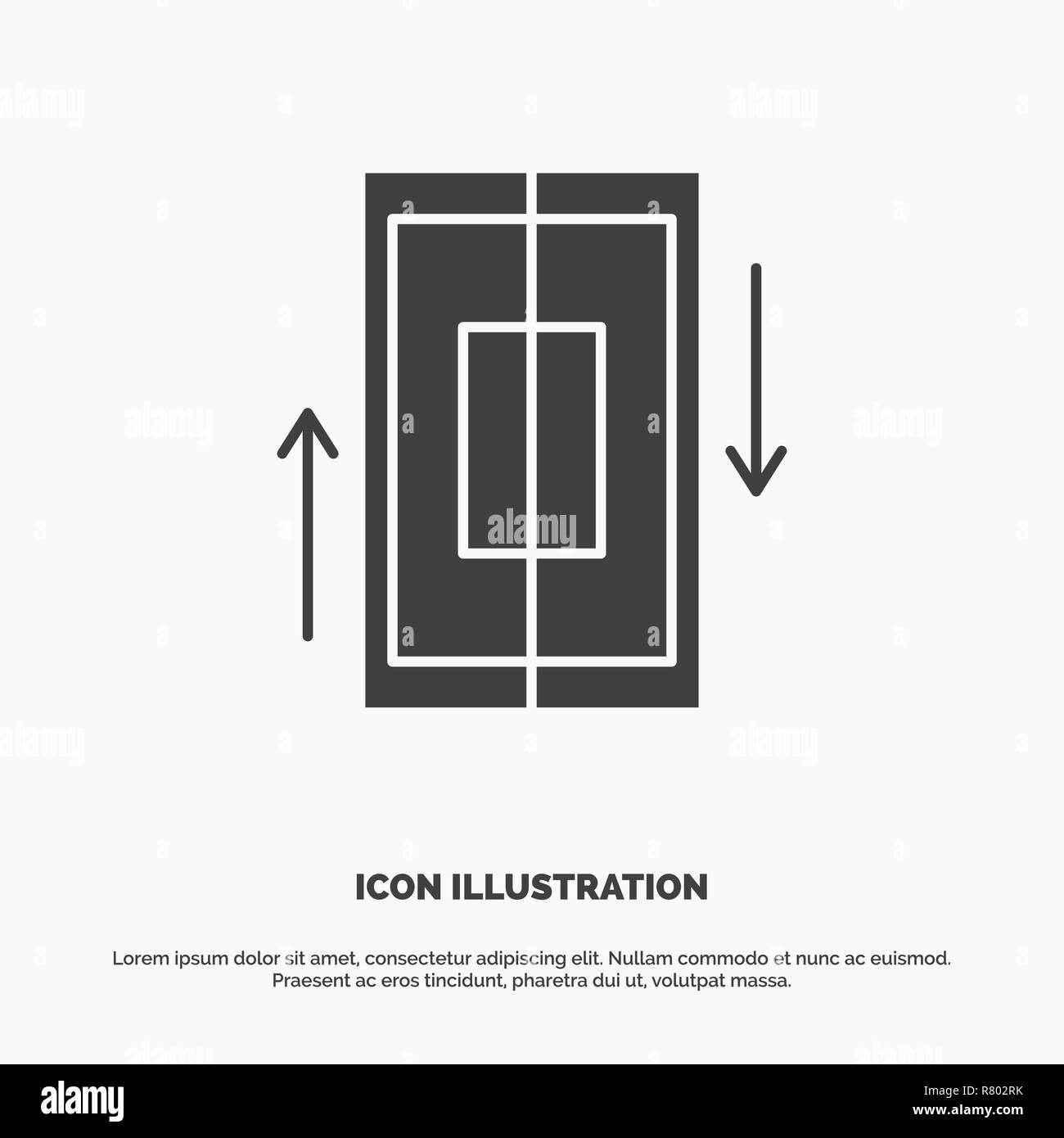 Sync Synchronization Data Phone Smartphone Icon Glyph Vector Gray