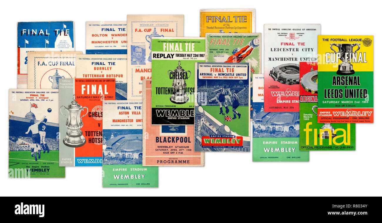 1950s fa cup final programme hi-res stock photography and images - Alamy