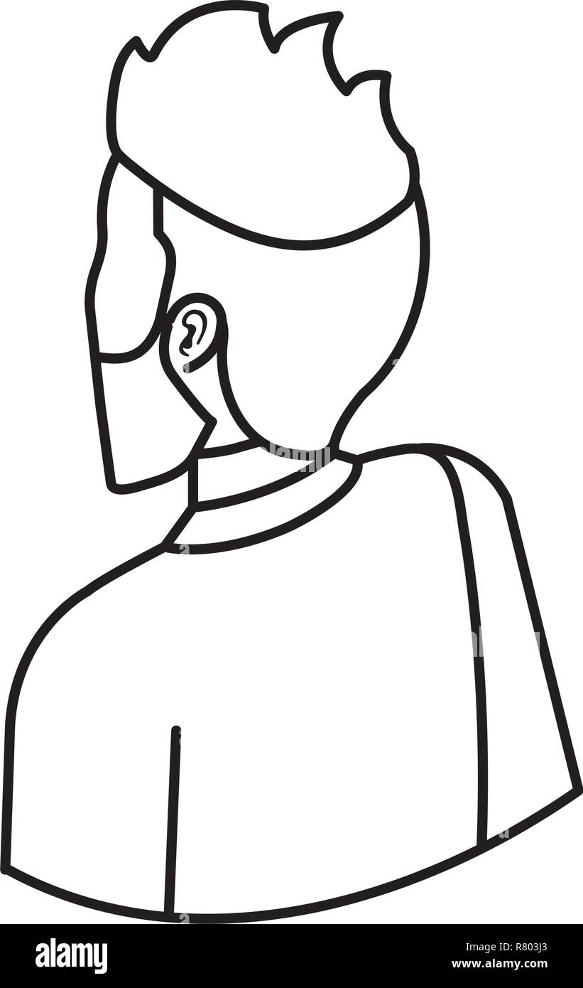 elegant businessman back avatar character vector illustration design ...