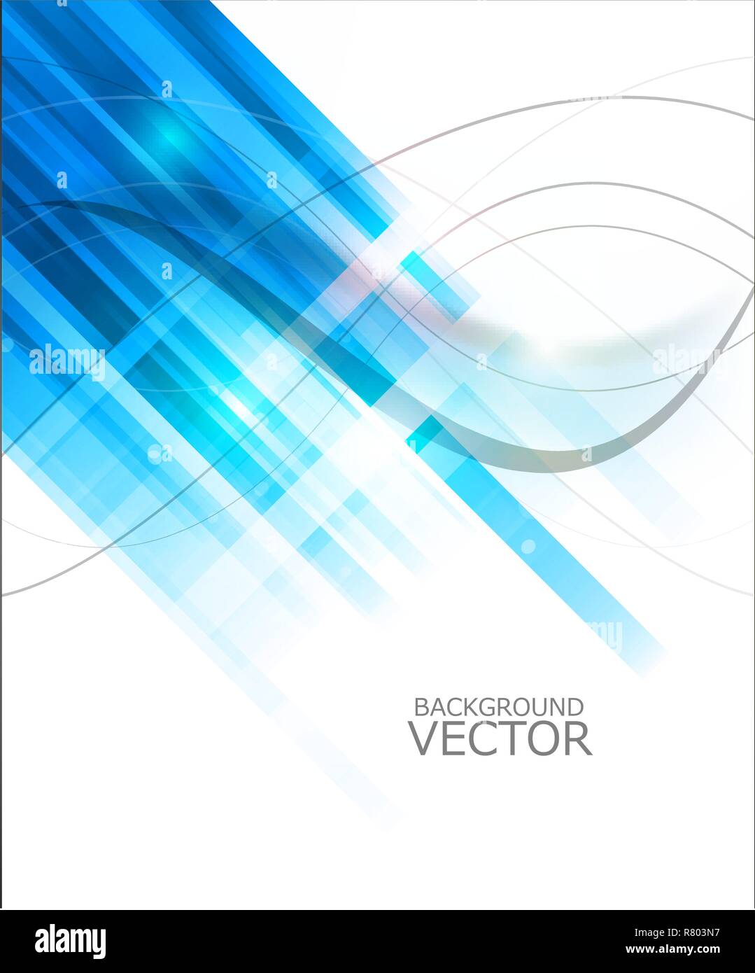 Abstract technology lines blue colorful wave vector with background ...