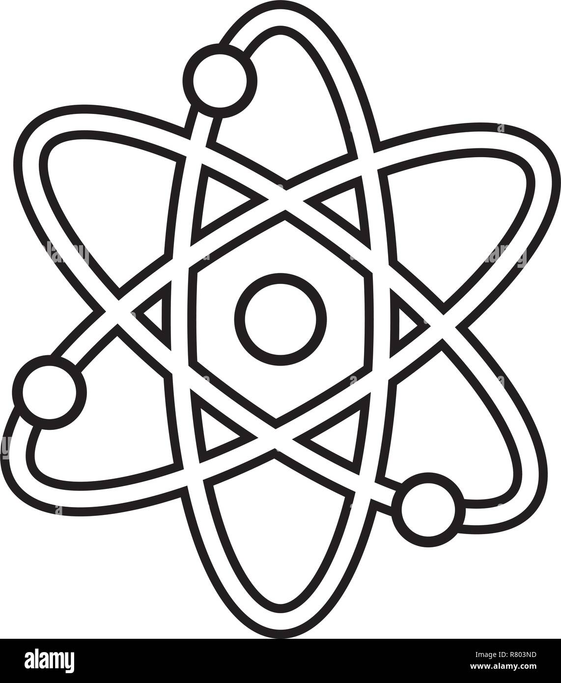 atom molecule isolated icon vector illustration design Stock Vector ...