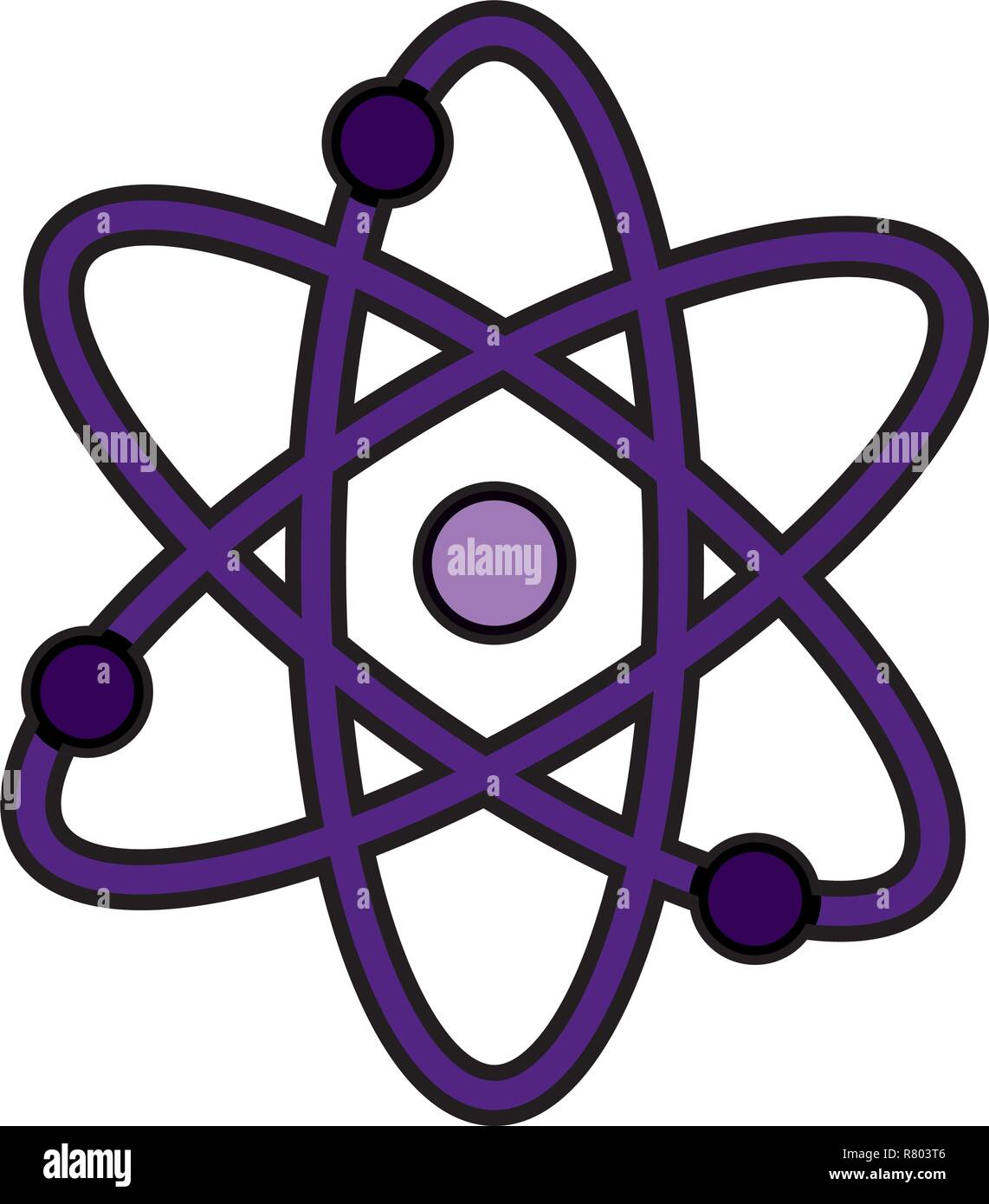 atom molecule isolated icon vector illustration design Stock Vector ...