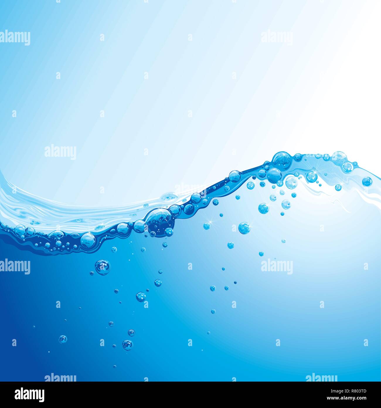 Blue water vector with background Stock Vector Image & Art - Alamy