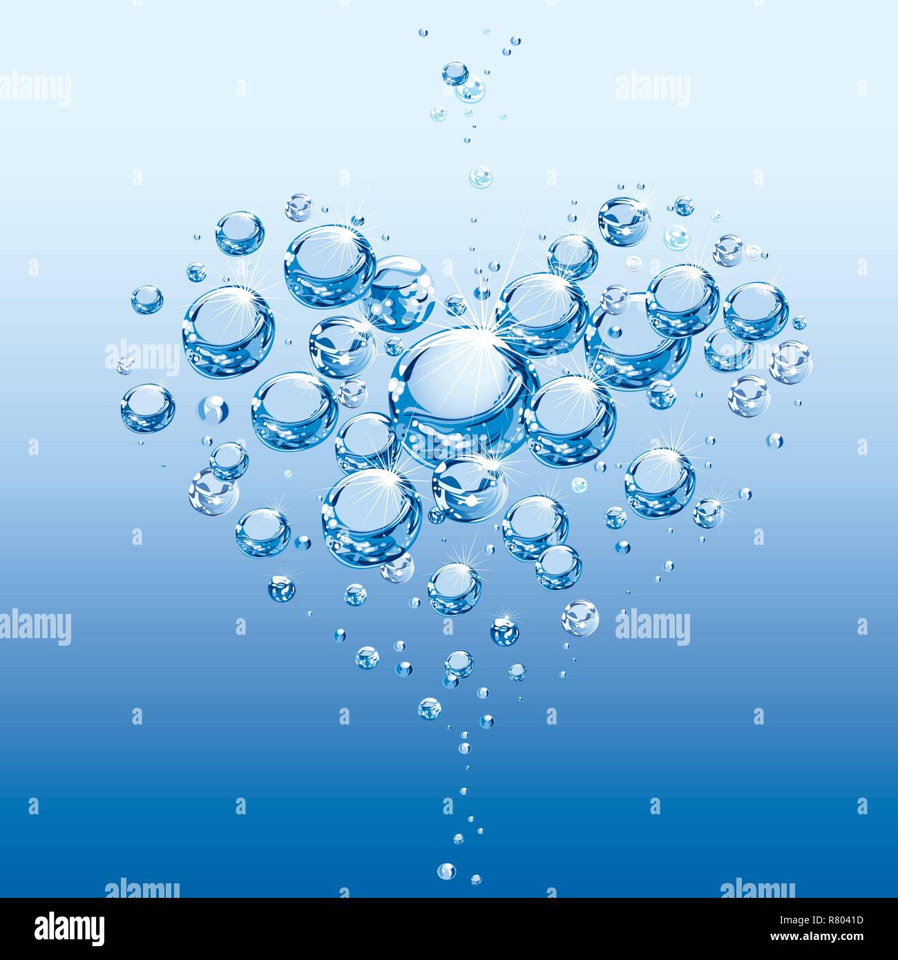 Blue water vector with background Stock Vector Image & Art - Alamy