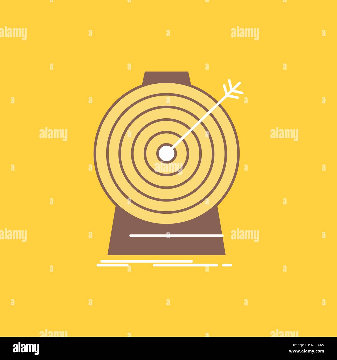 Aim, focus, goal, target, targeting Flat Line Filled Icon. Beautiful ...