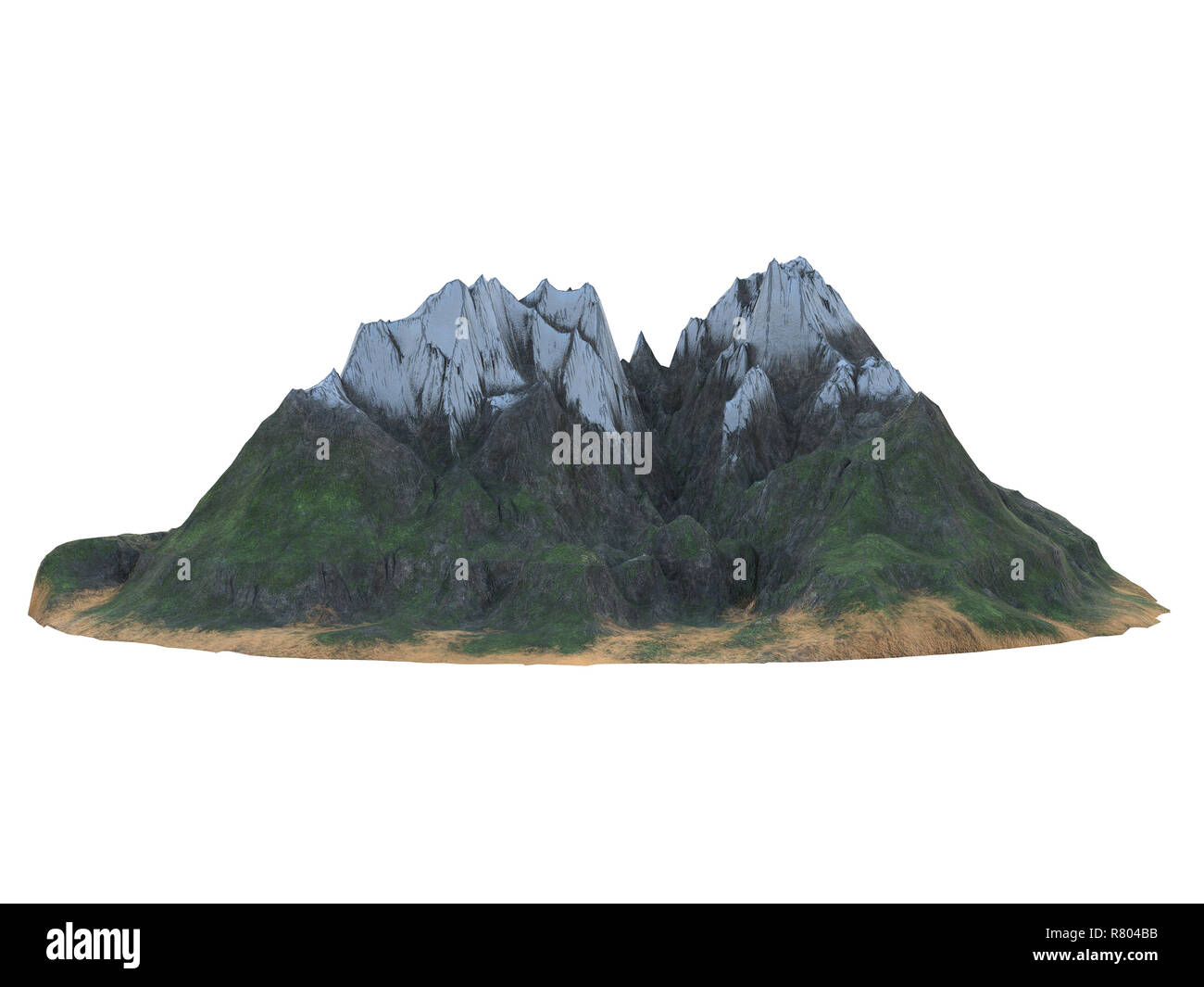 3d mountain model hi-res stock photography and images - Alamy
