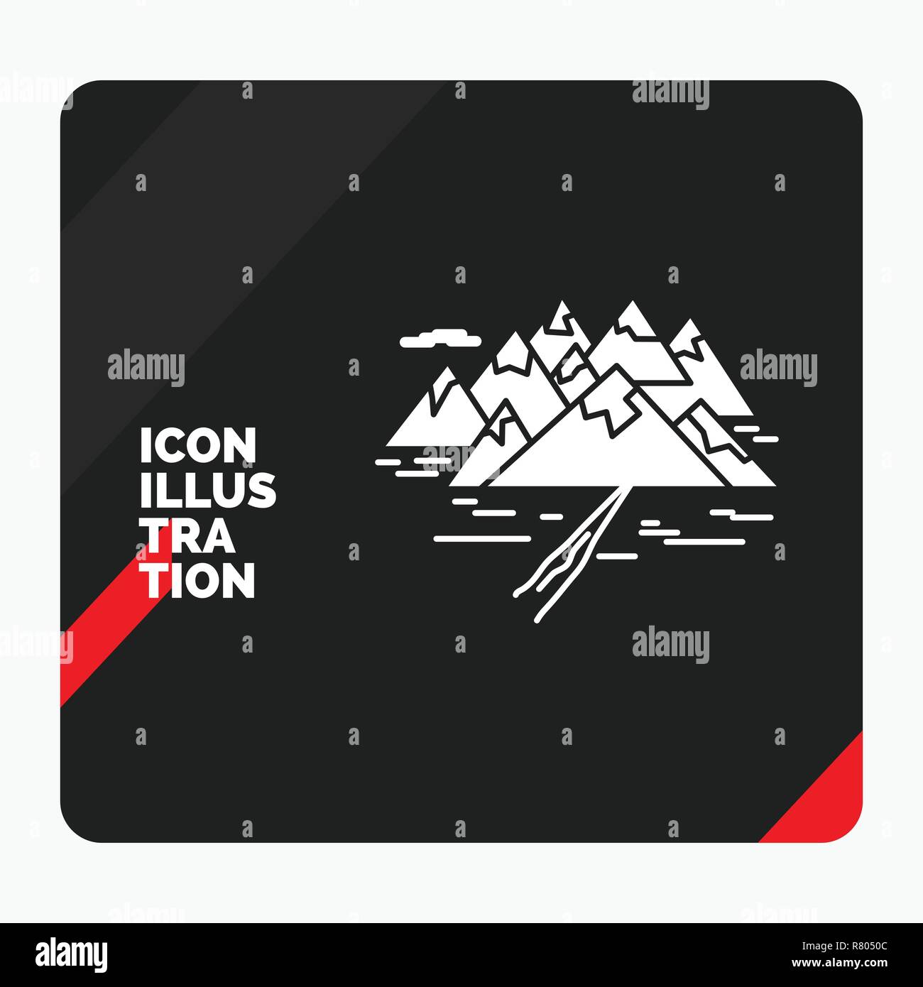 Red desert rocks Stock Vector Images - Alamy