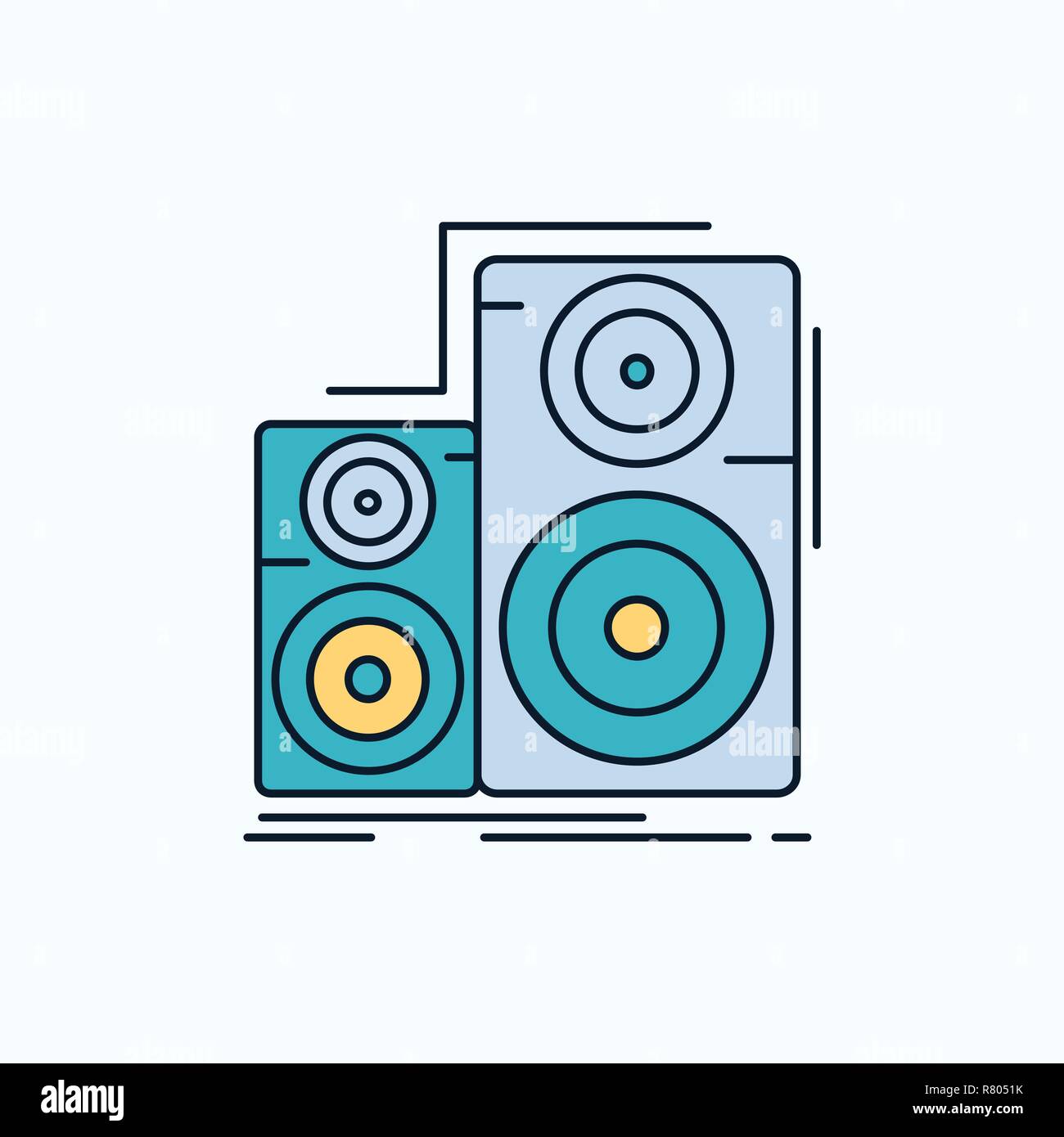 Studio monitor speakers Stock Vector Images - Alamy
