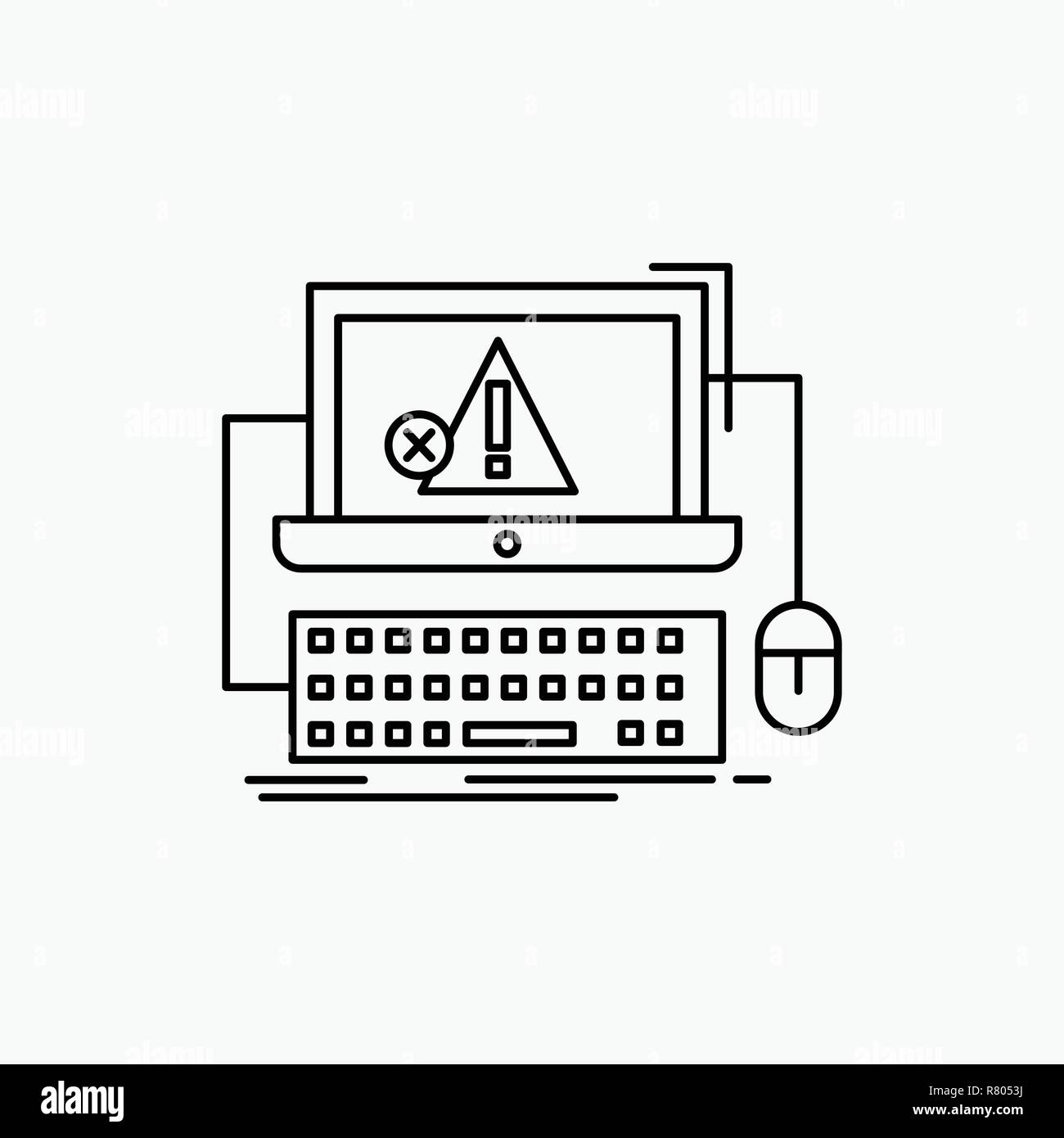 Computer screen malfunction Cut Out Stock Images & Pictures - Alamy