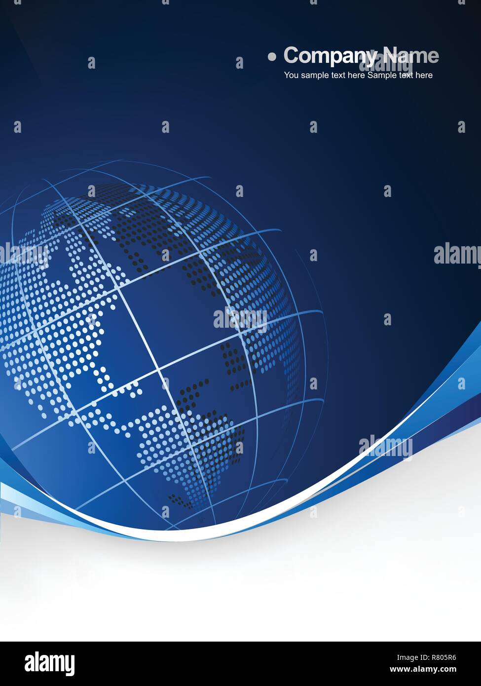 Blue business planet vector with background Stock Vector Image & Art ...