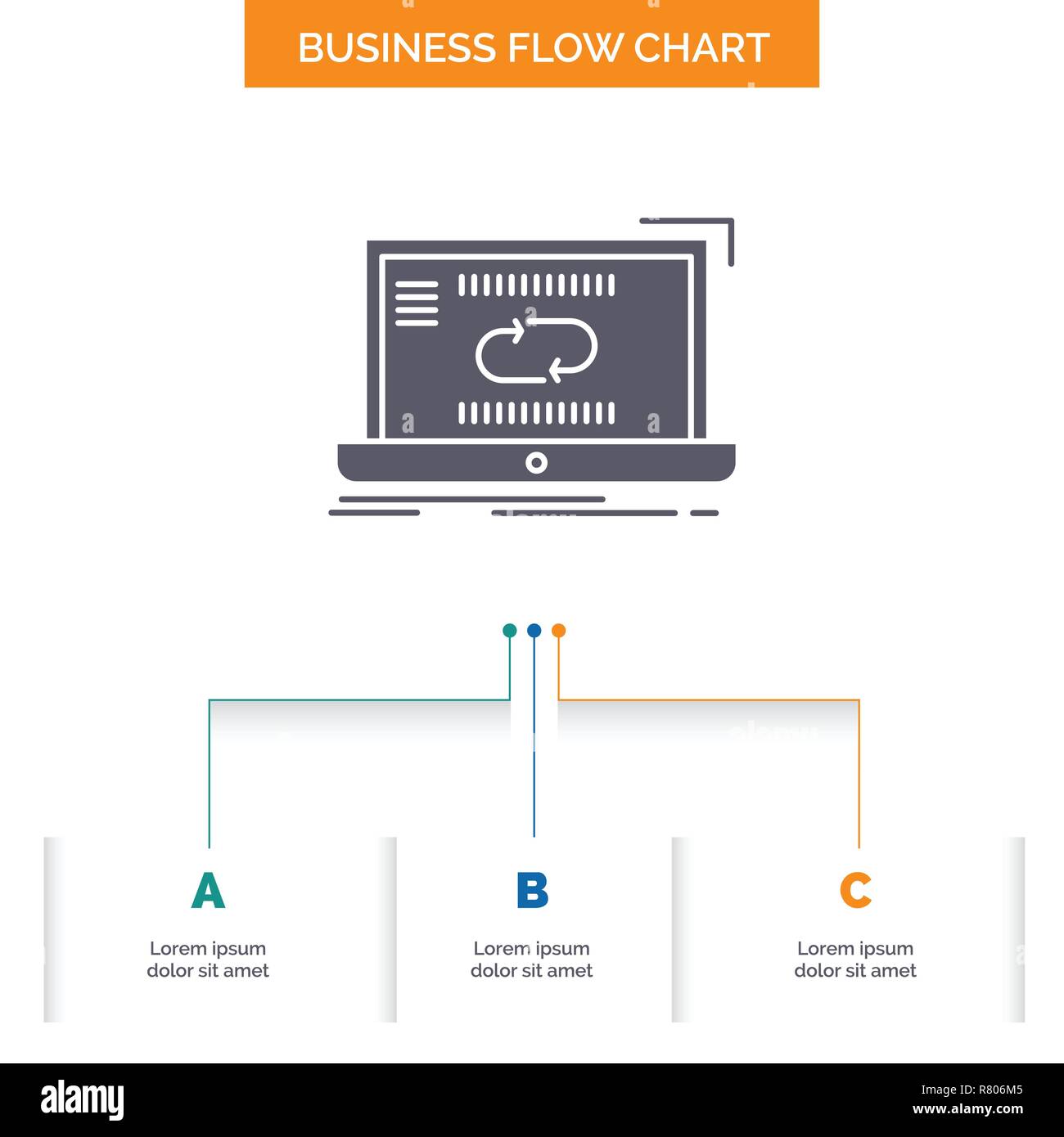 Communication, connection, link, sync, synchronization Business Flow ...
