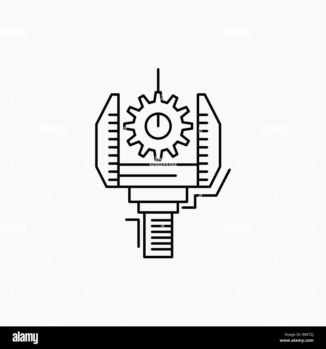 Mechanical production line Stock Vector Images - Alamy