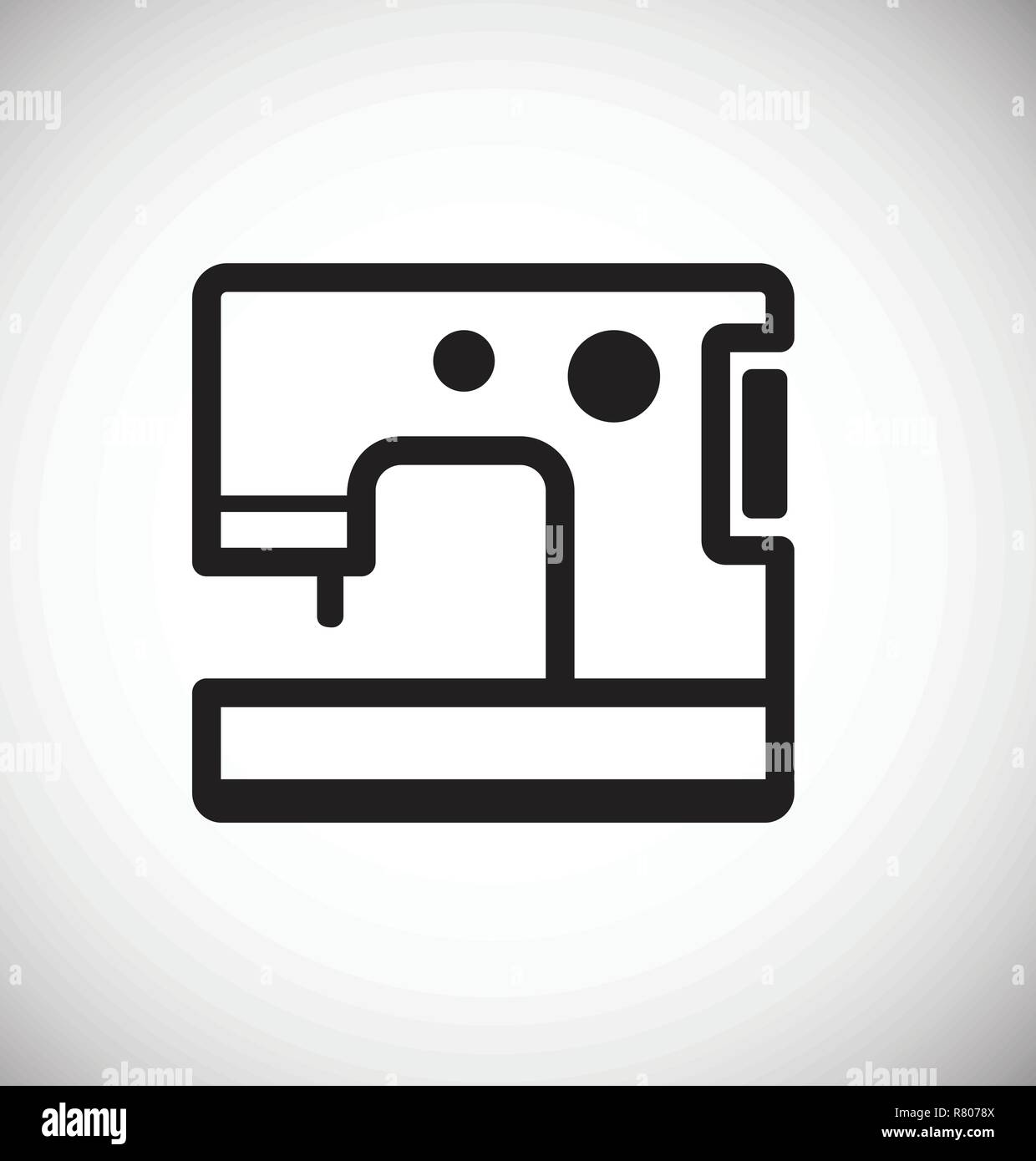 Home sewing machine icon on white background for graphic and web design ...