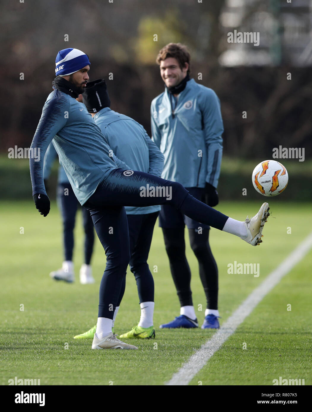 Chelsea's Ruben Loftus-Cheek during the training session at Cobham ...