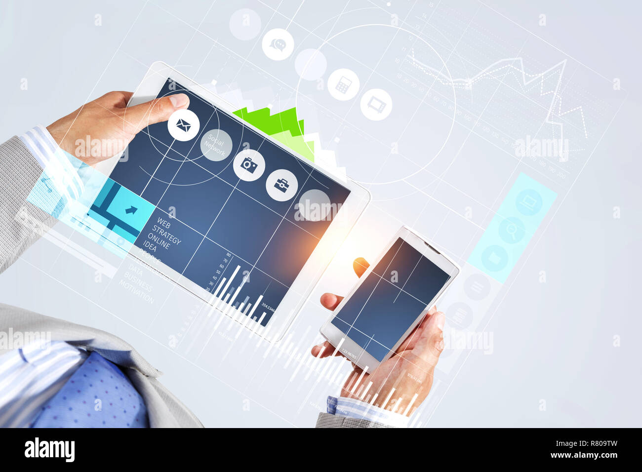 Connection technologies for business Stock Photo - Alamy