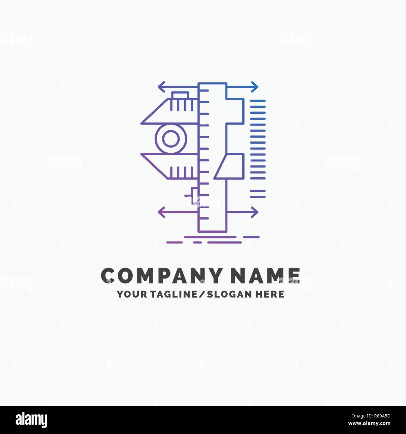 Calipers technical drawing Stock Vector Images - Alamy