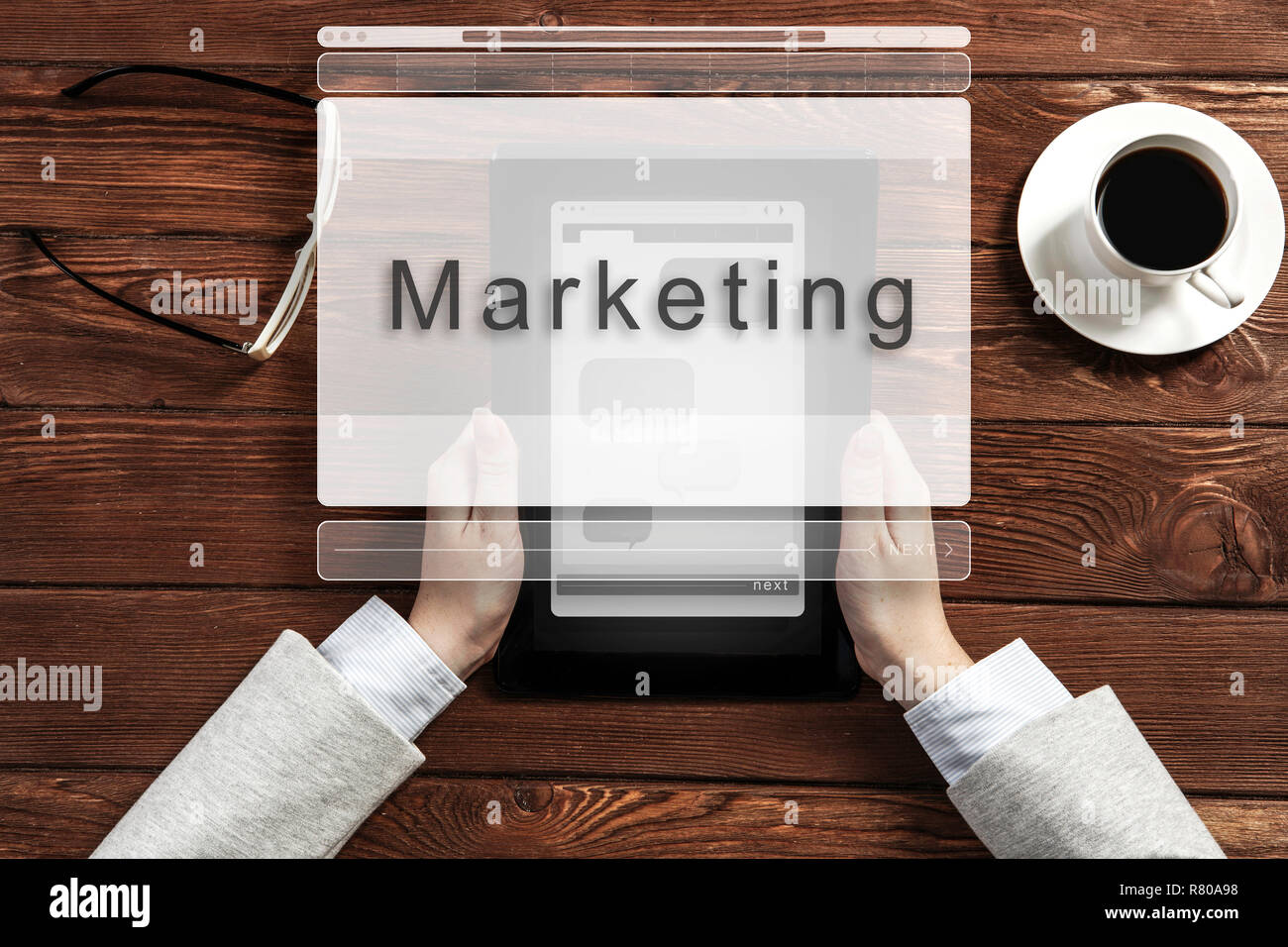 Media technologies in use Stock Photo - Alamy