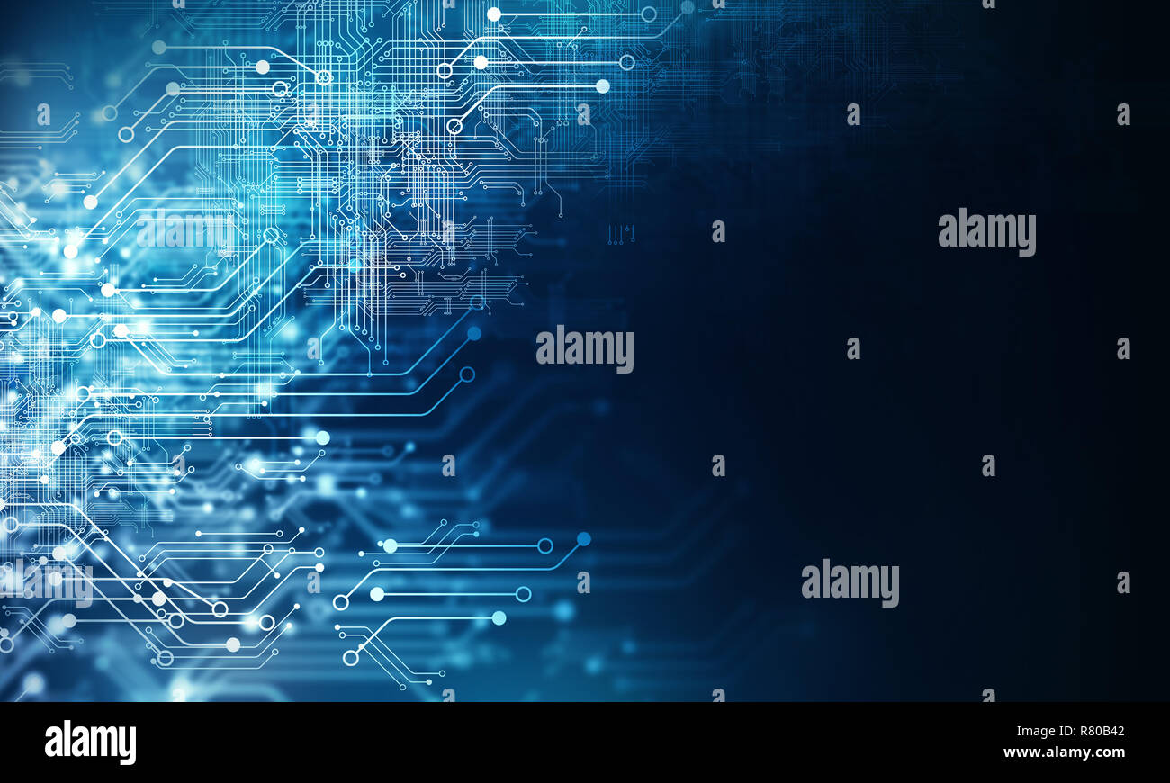 Circuit chip concept background Stock Photo - Alamy