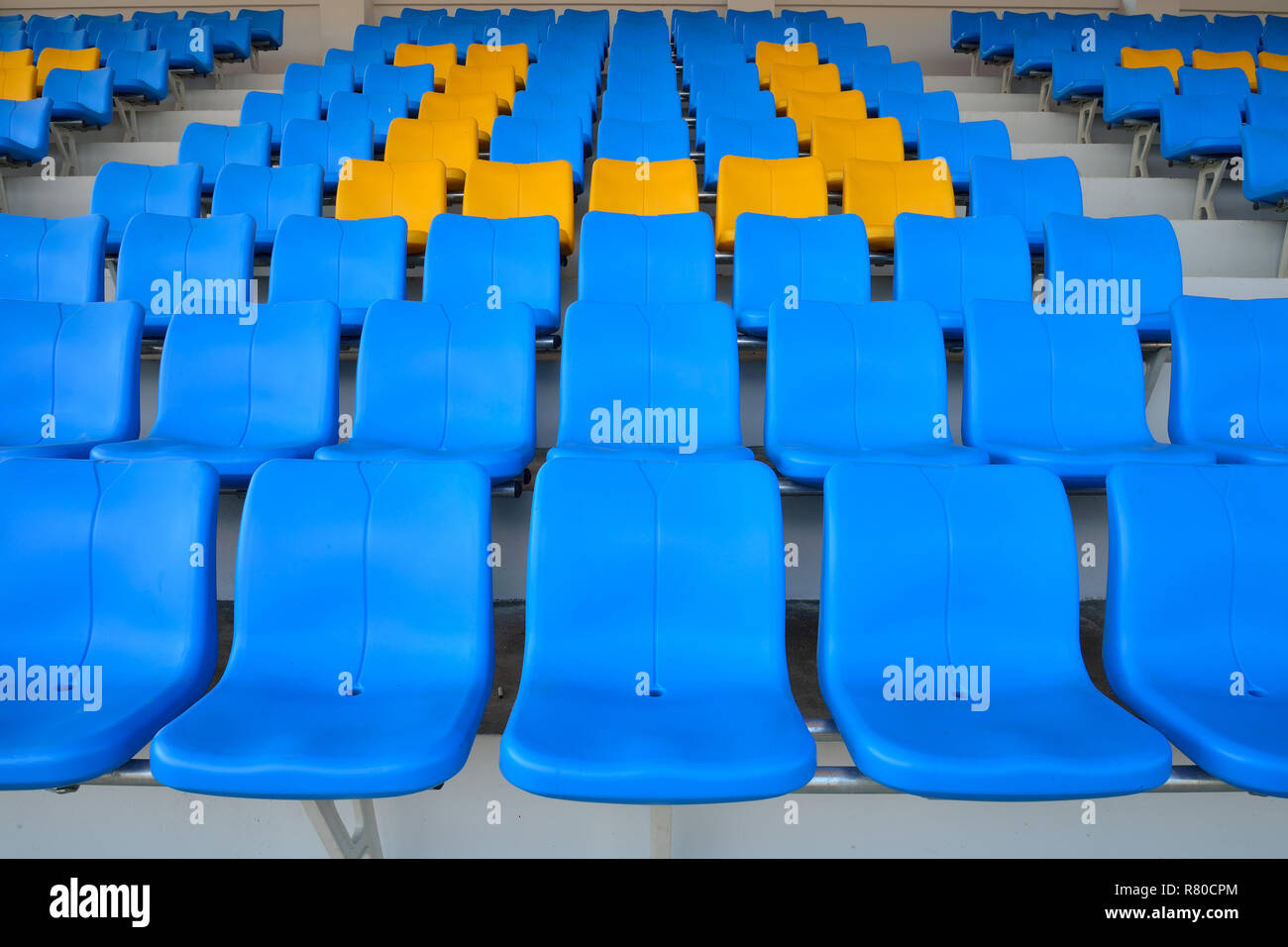 Blue stadium seats hi-res stock photography and images - Alamy