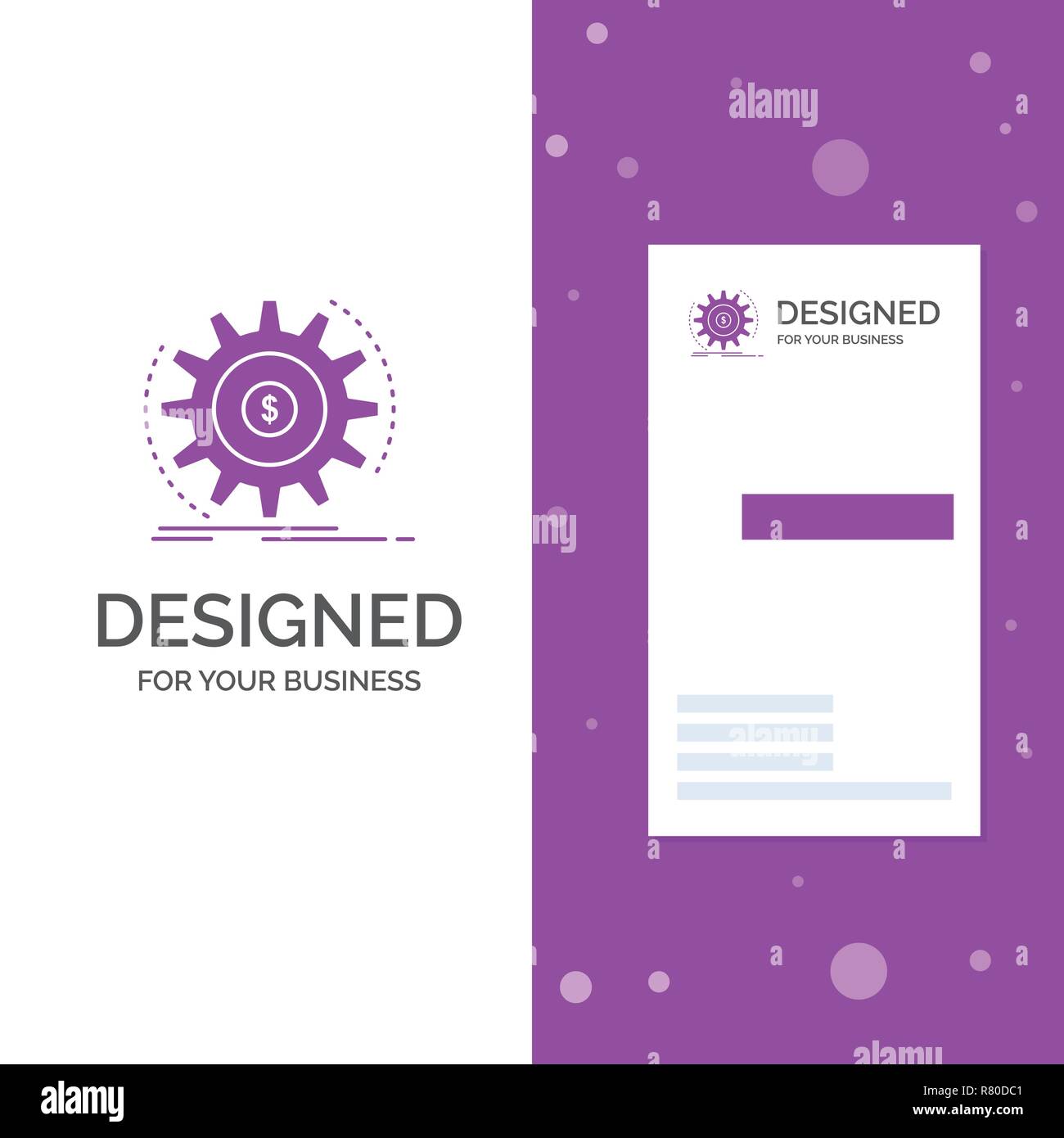 Business Logo for Finance, flow, income, making, money. Vertical Purple ...