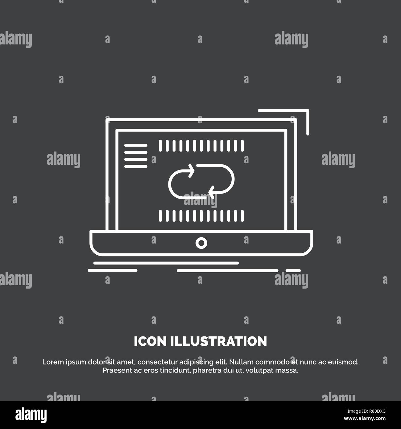 Symbol synchronization Stock Vector Images - Alamy