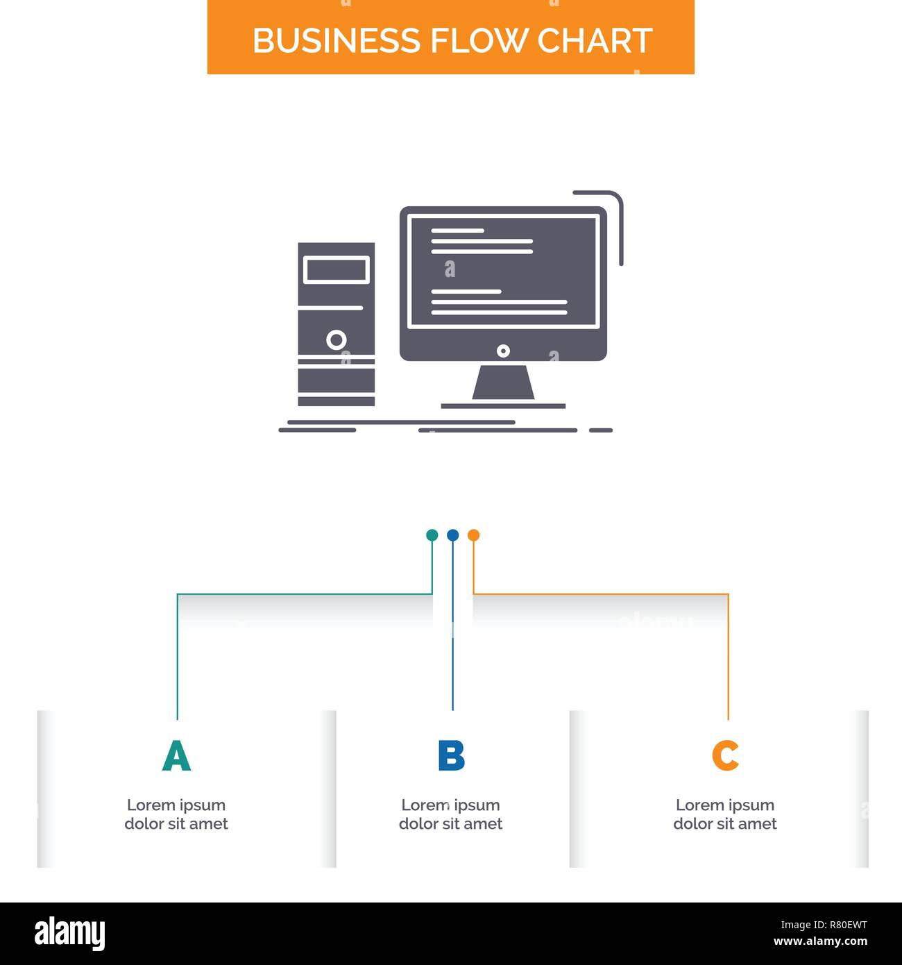 Flow chart computer screen Stock Vector Images - Alamy