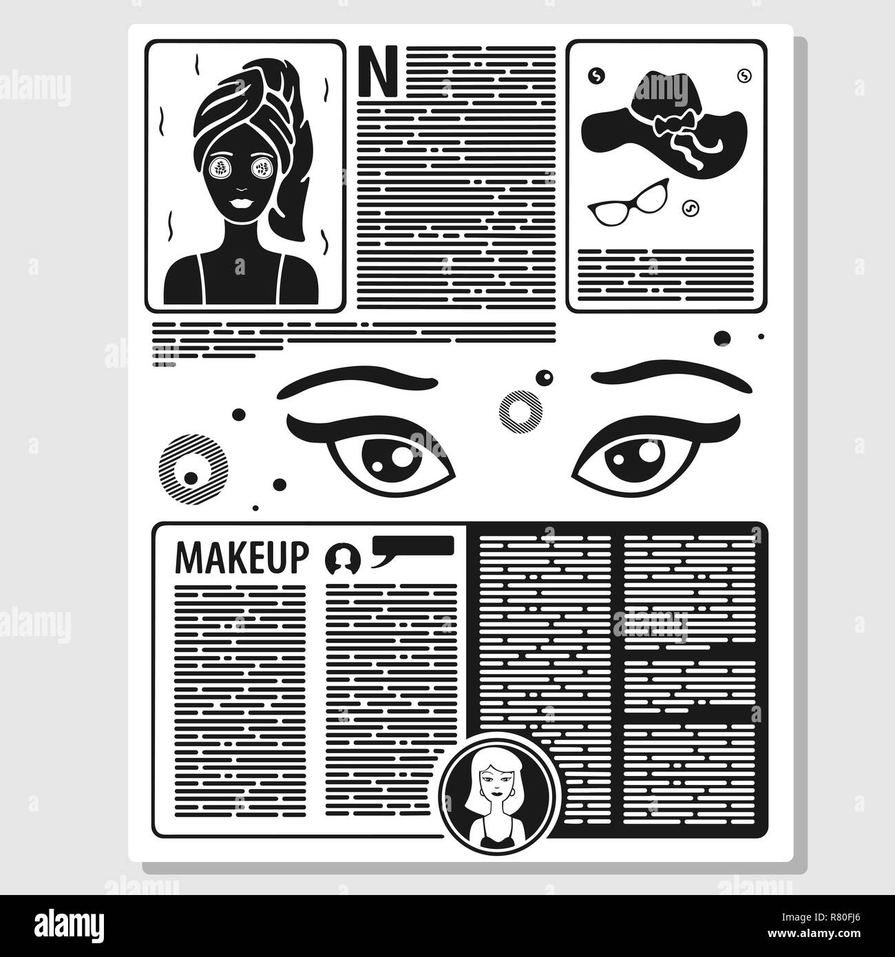 Woman magazine Stock Vector Images - Alamy