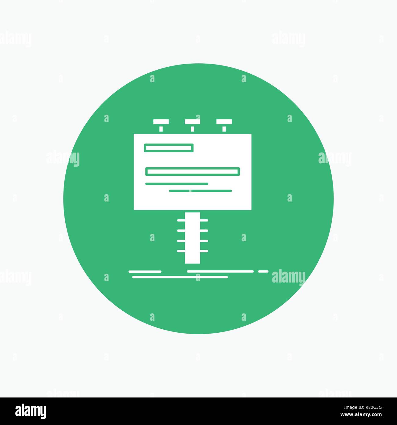 Blank advertising billboard in city Cut Out Stock Images & Pictures - Alamy