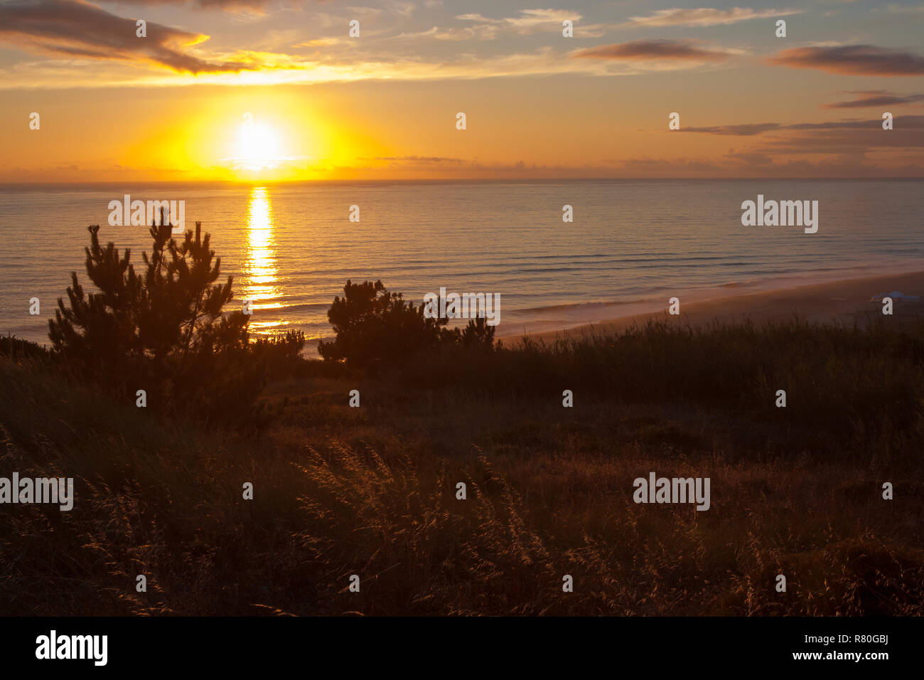 Portugal atlantic ocean sunset in hi-res stock photography and images ...
