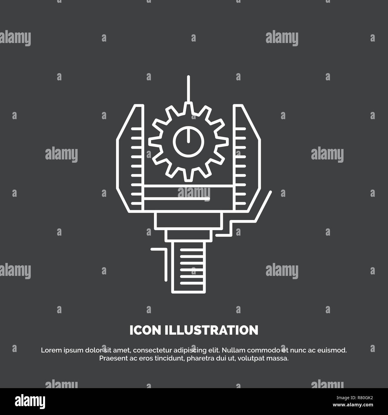 Auto mechanic working computer Stock Vector Images - Alamy