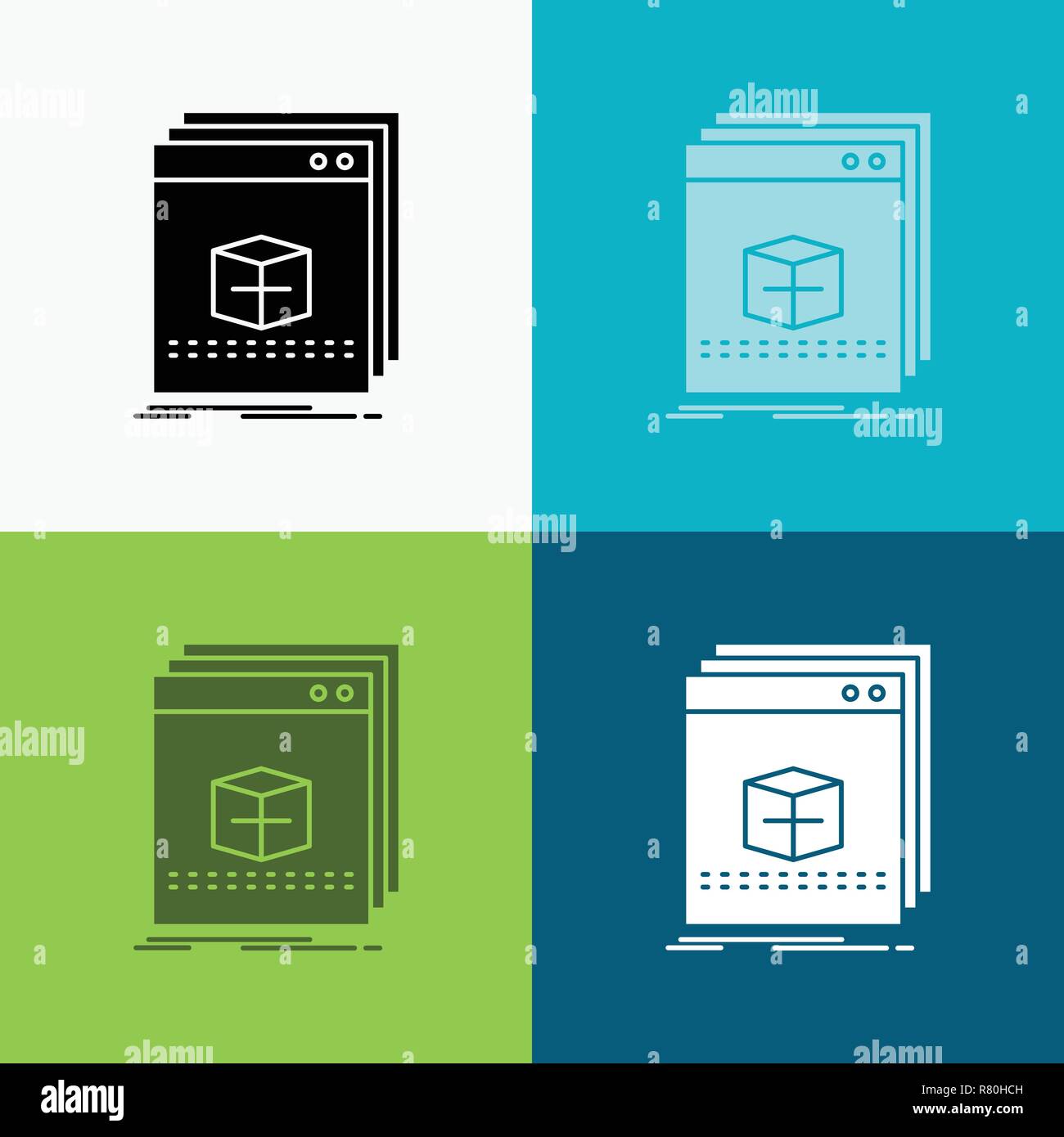 Software App Application File Program Icon Over Various Background