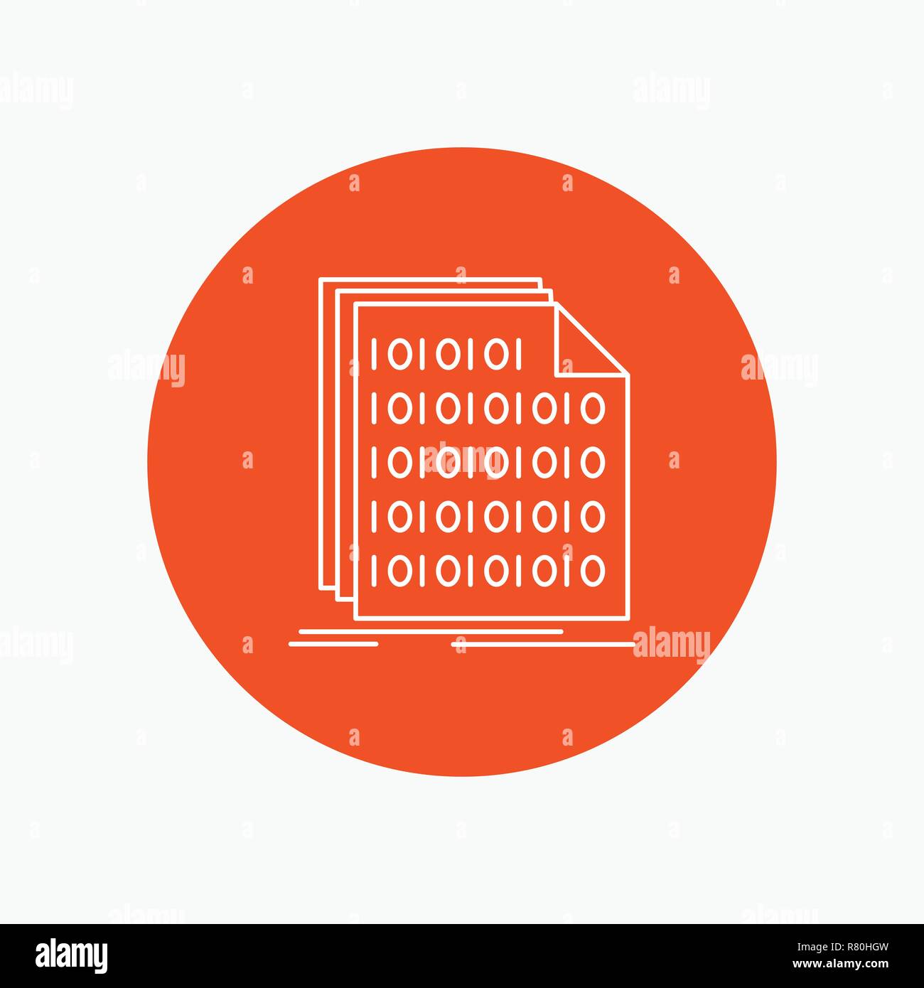 Circle binary code icon Stock Vector Images - Alamy