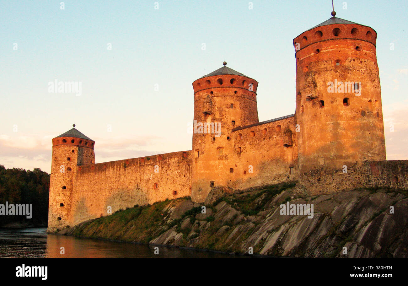 Olavinlinna is a 15th-century three-tower castle located in Savonlinna ...