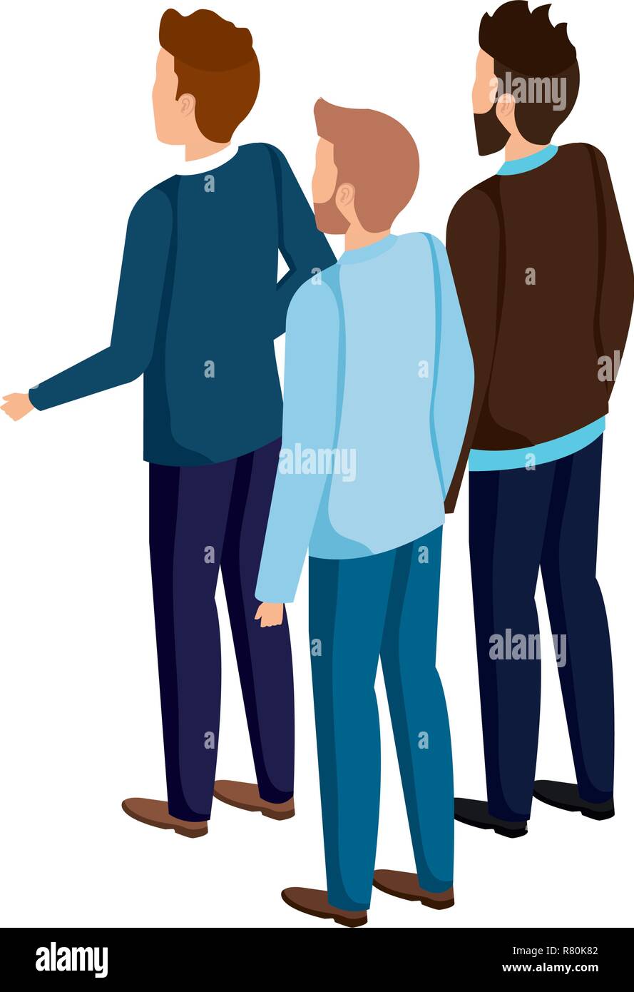group of men avatars characters Stock Vector Image & Art - Alamy