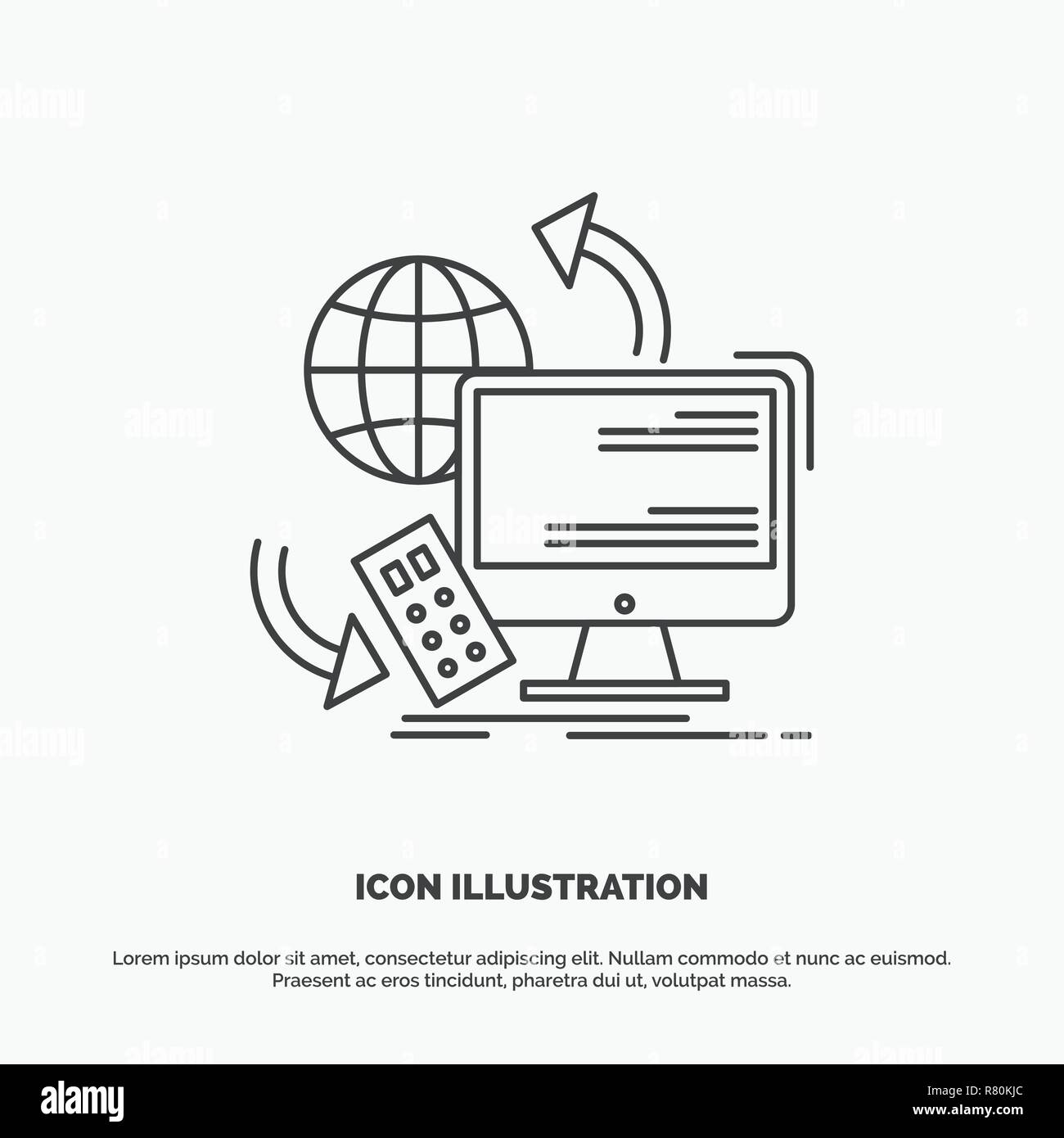 Digital control panel close up Stock Vector Images - Alamy