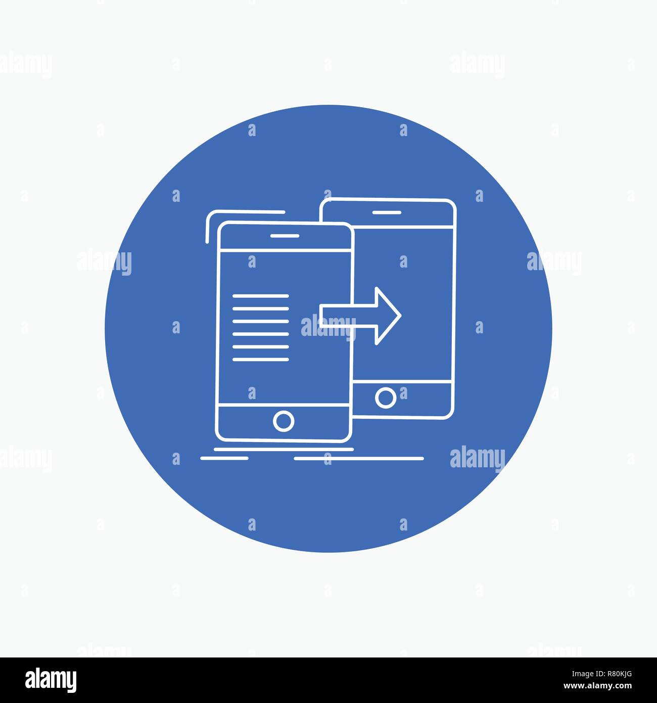 data, Sharing, sync, synchronization, syncing White Line Icon in Circle ... data, Sharing, sync, synchronization, syncing White Line Icon in Circle ...