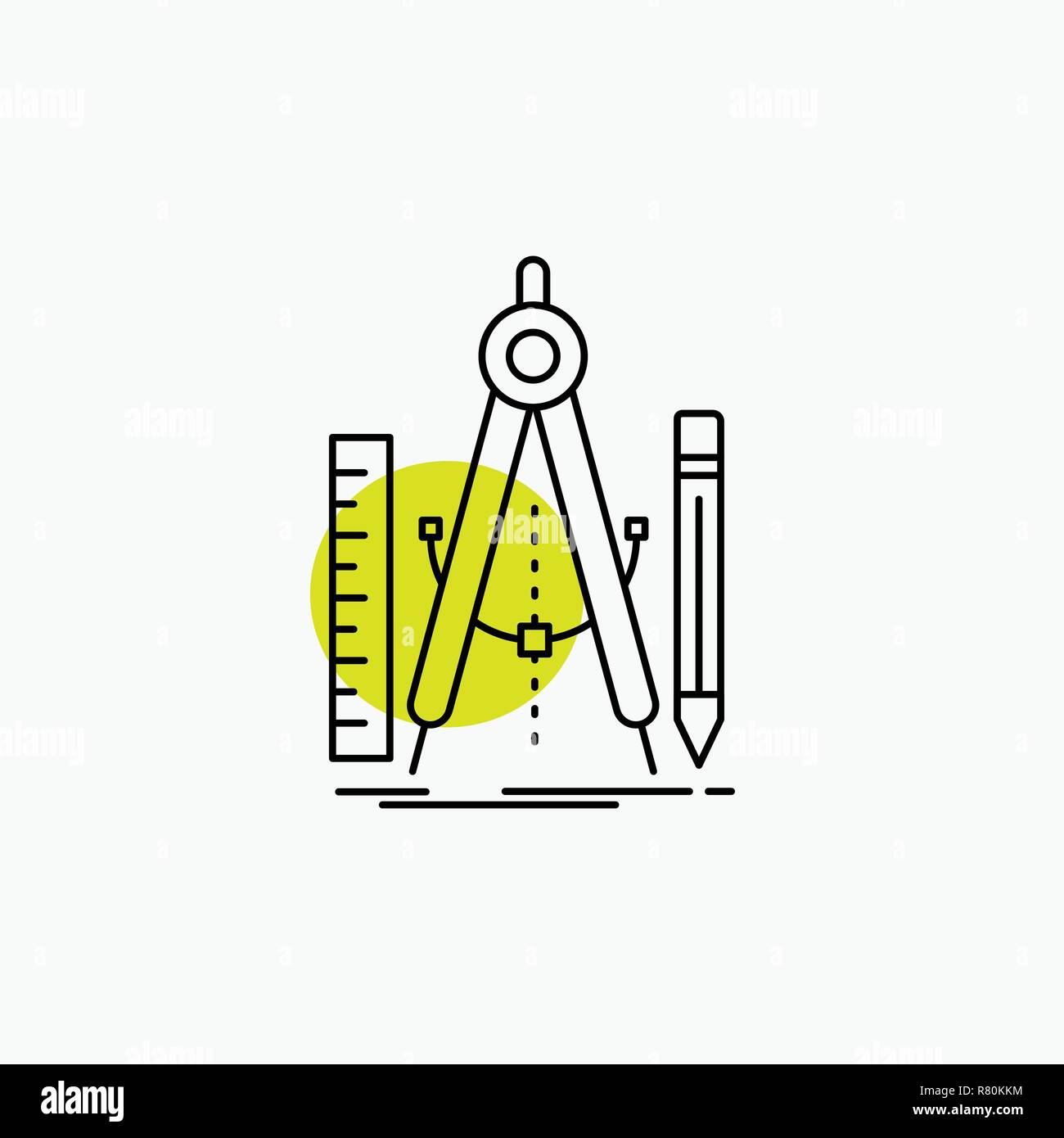 Ruler math tool Cut Out Stock Images & Pictures - Alamy