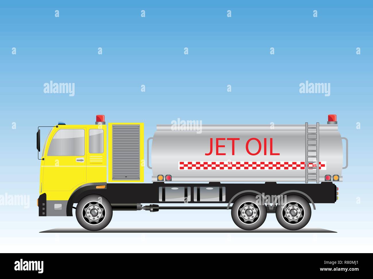 Jet oil truck for ground airport service vector Stock Vector Image ...