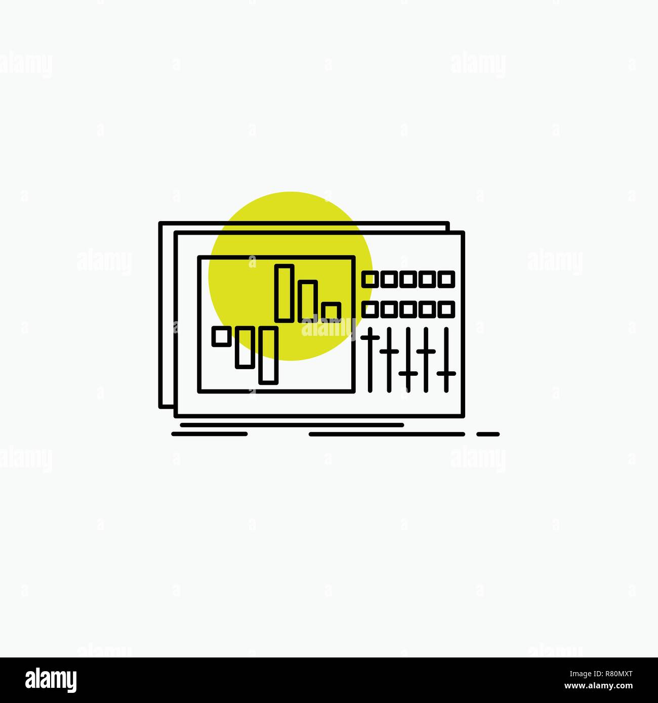 Recording studio mixing desk Stock Vector Images - Alamy