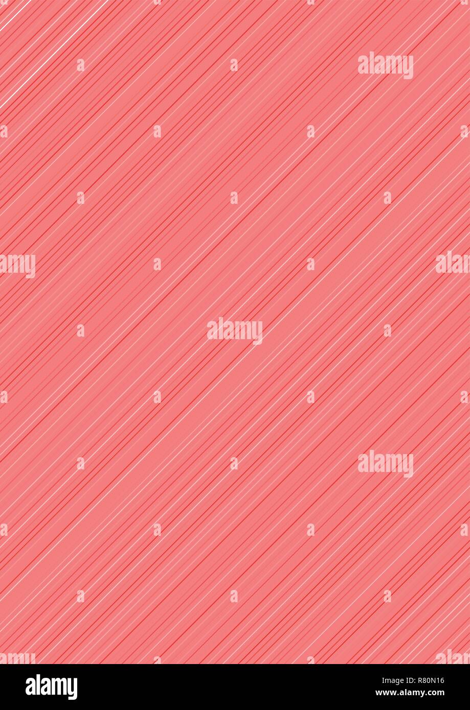 thin red diagonal stripes on A4 vector background or template. Grid of ...