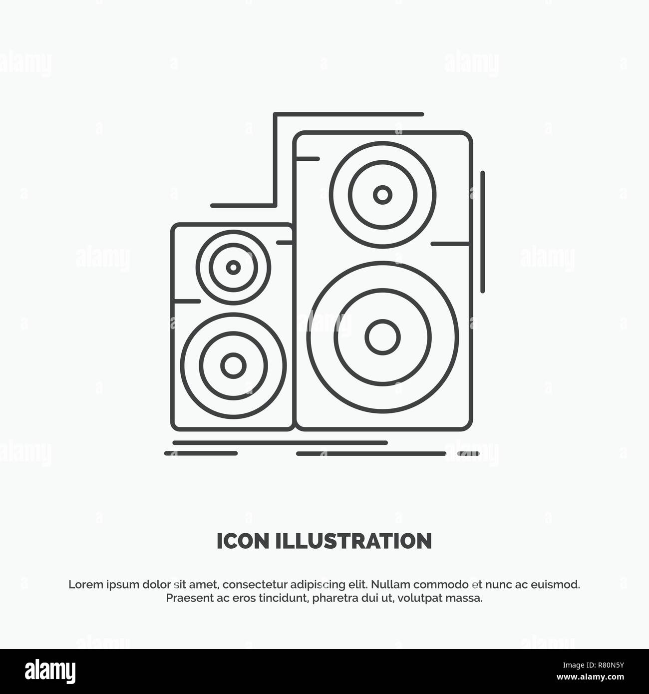 Studio monitor speakers Stock Vector Images - Alamy