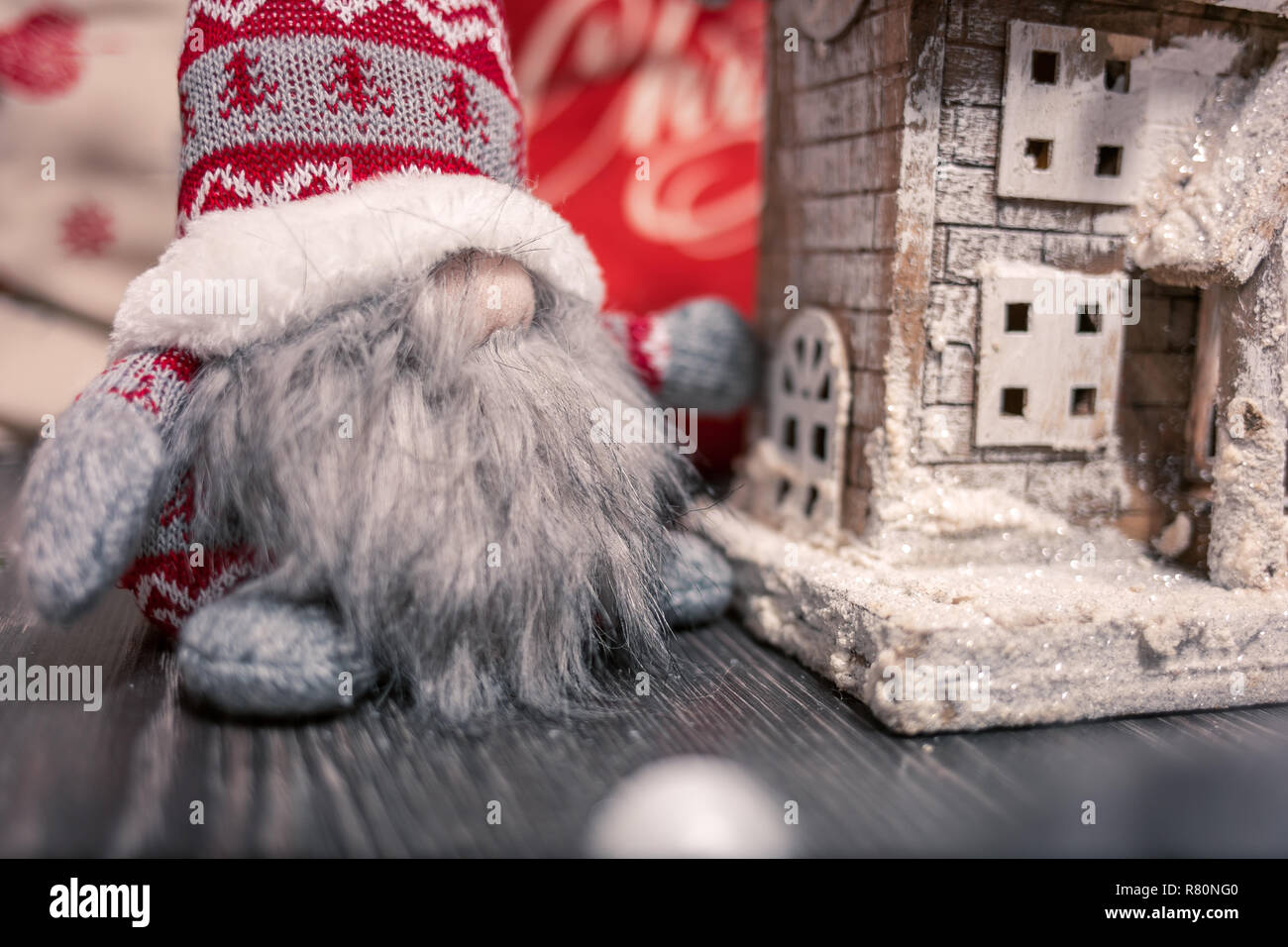 Cozy christmas decoration Stock Photo - Alamy
