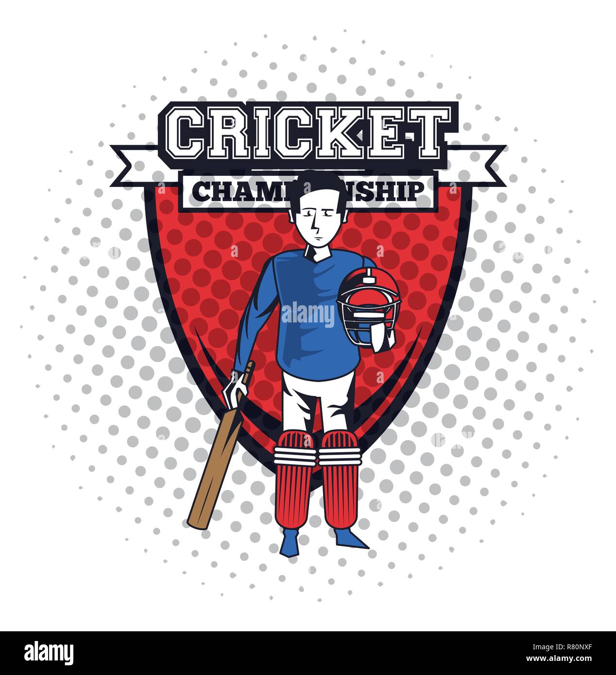 cricket player icon Stock Vector Image & Art - Alamy