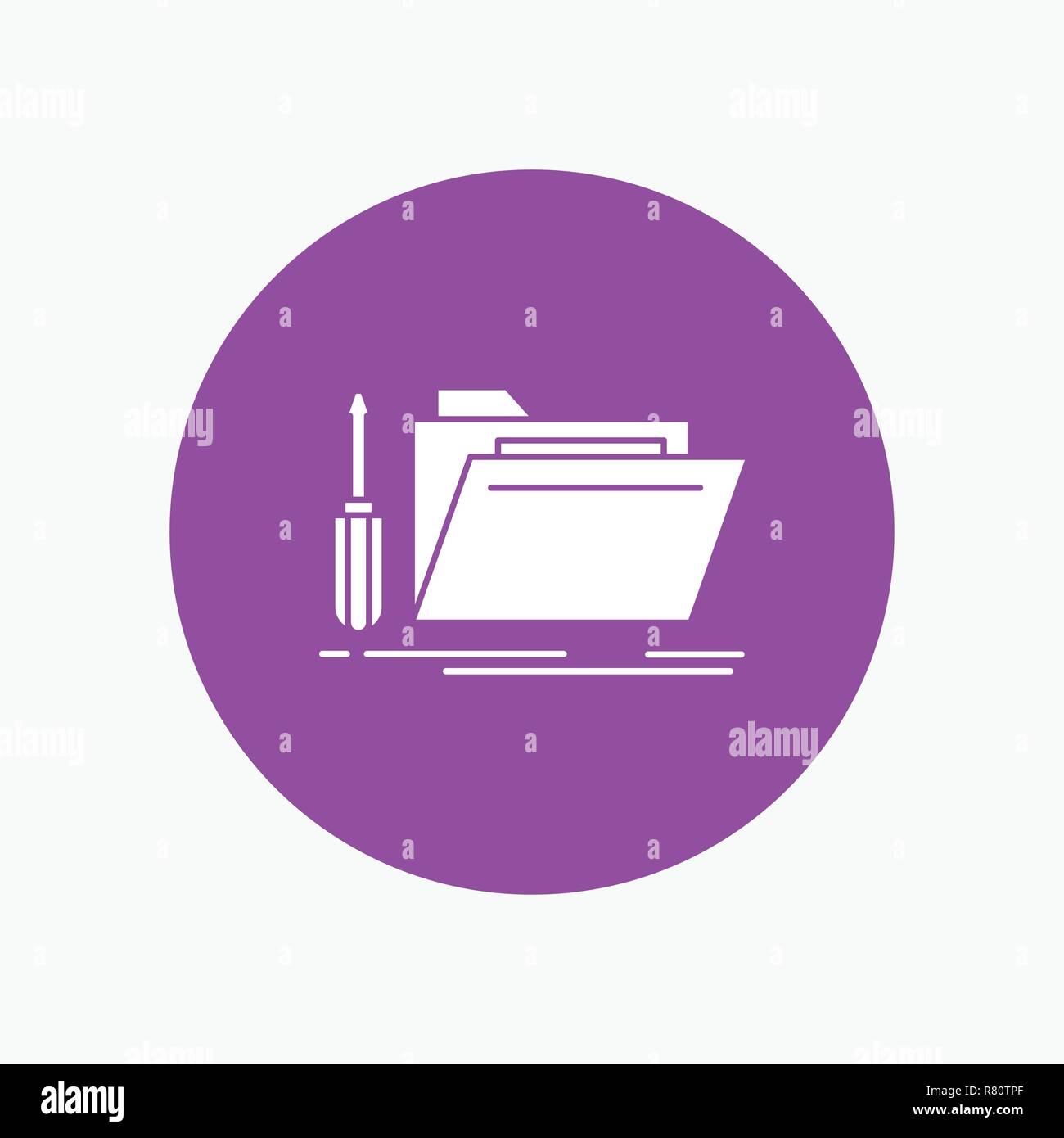 3d illustration folder icon wrench hi-res stock photography and images ...