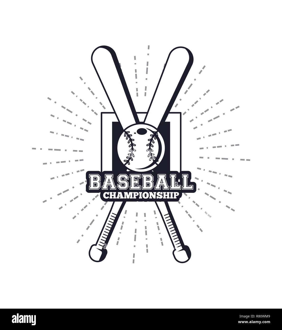 Baseball championship emblem Stock Vector Image & Art - Alamy