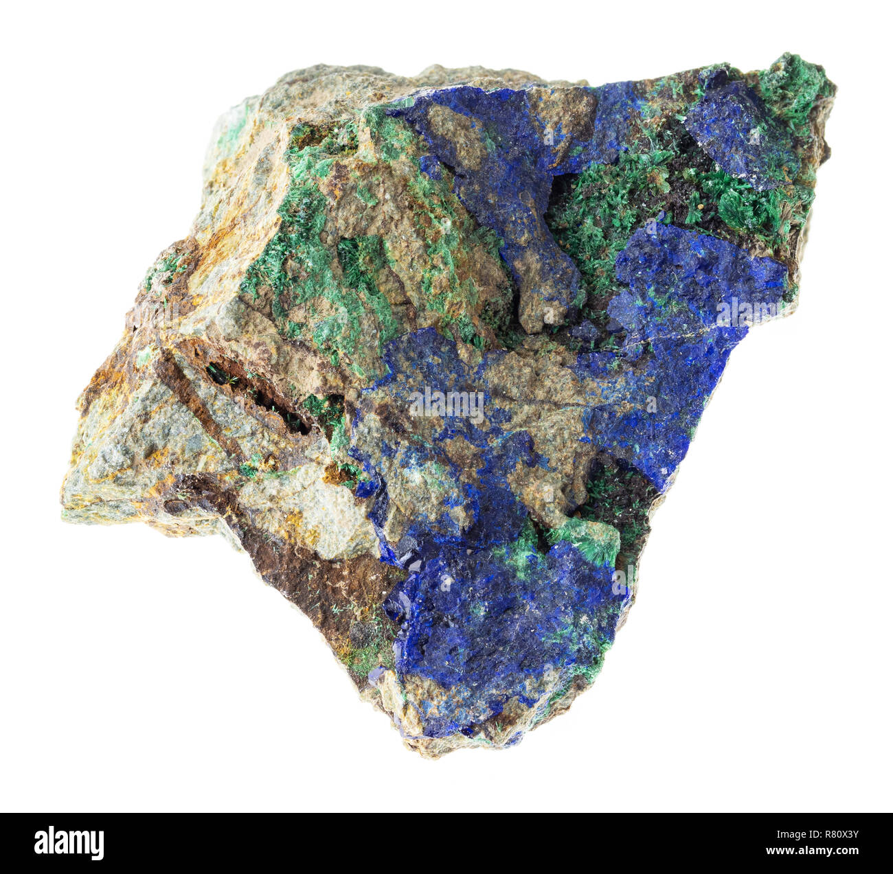 macro photography of natural mineral from geological collection - rough ...